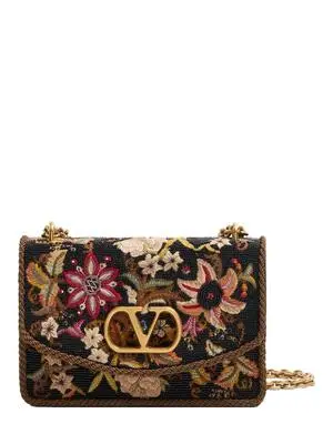 VALENTINO Vain Embroidered Shoulder Bag