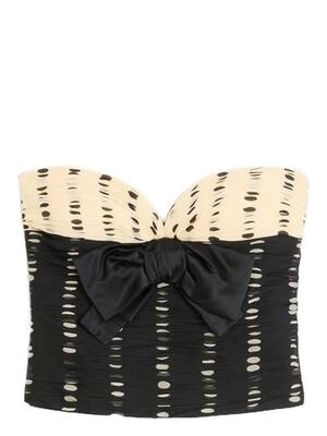 Valentino Garavani Plusdepois Print Chiffon Top - Black/birch