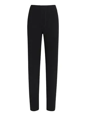 Eterne Cotton-modal Ribbed Sweatpants - Black