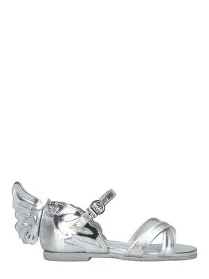 SOPHIA WEBSTER Metallic Leather Heavenly Sandals - Silver