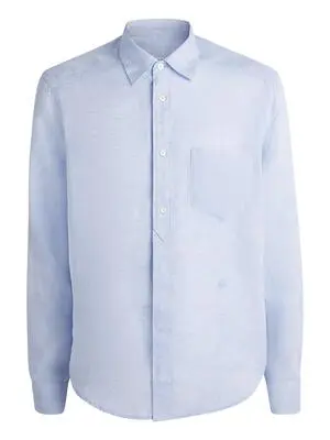Jacob Cohen Linen Long-sleeve Shirt - Blue