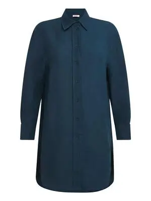 ERES Linen Long-sleeve Shirt - Navy