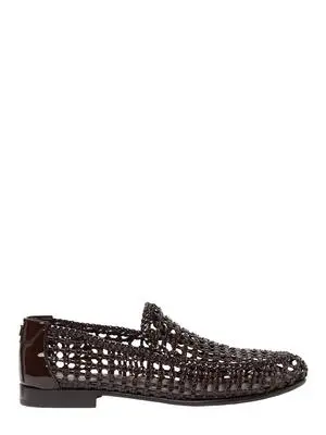 Fendi Classic Loafers With Ff Accessory - Brown