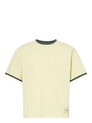 BRAIN DEAD Reversible Boxy-cut Cotton T-shirt - Forest