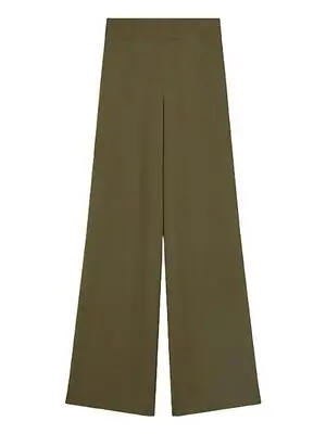 JOSEPH Wide-leg Silk Trousers - Palm Leaf