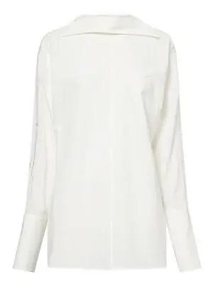 Issey Miyake Collared Cotton Shirt - White