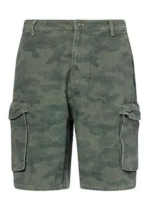 DAILY PAPER Camouflage-print Cargo Cotton Shorts - Camo Multi