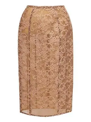 Acne Studios Lace Midi Skirt - Bronze Brown