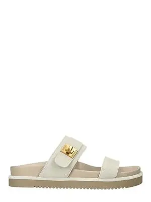 Steve Madden Take Two Suede Sandals - Beige
