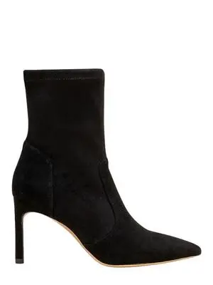 MI/MAI Ophelia High-heel Pointed Toe Ankle Boots - Black
