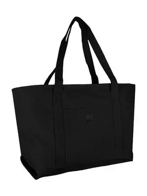 DALIX 23 Canvas Tote Bag - Black