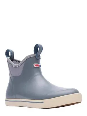 XTRATUF Waterproof Ankle Deck Boots - Grey