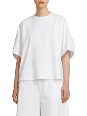 MM BY MAX MARA Cellula Crewneck Top Optical White
