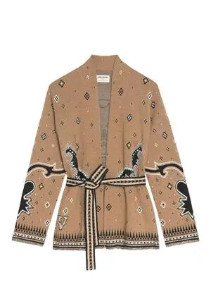 Zadig&Voltaire Kala Wool Cardigan - Daim
