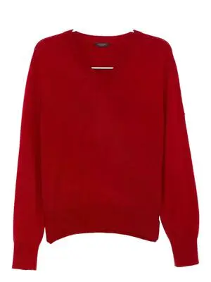 Balenciaga V-neck Knitwear - Red
