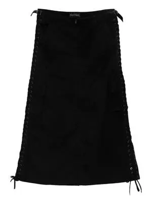 Balenciaga Cargo Drawstring Skirt - Black