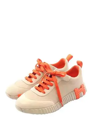 Hermès Leather And Suede Sneakers - Neutrals