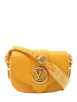 LOUIS VUITTON 2021 Pm Pont 9 Soft Leather Shoulder Bag - Yellow