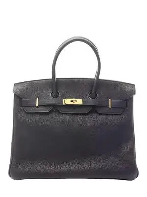 Hermès 2009 Birkin 35 Leather Tote - Black
