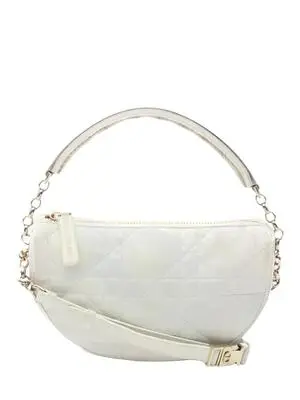 Dior 2000s Hobo Cannage Shoulder Bag - White