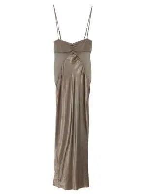 Rick Owens Panelled Midi Dress - Neutrals