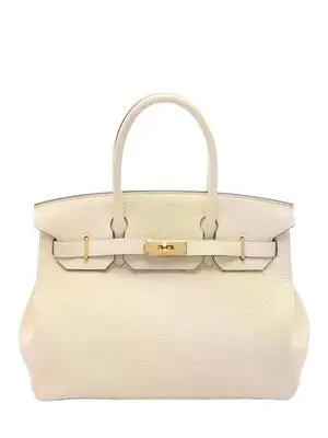 Hermès 2022 30 Birkin Leather Tote - Neutrals