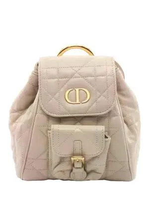 Dior 1990s Small Caro Macrocannage Backpack - Neutrals