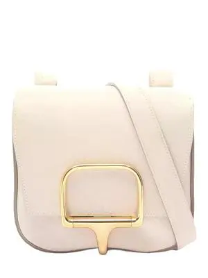Hermès 2023 Mini Della Cavalleria Leather Shoulder Bag Neutrals