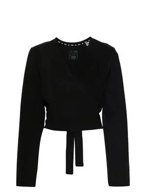 Adidas V-neck Wrap Sweatshirt - Black