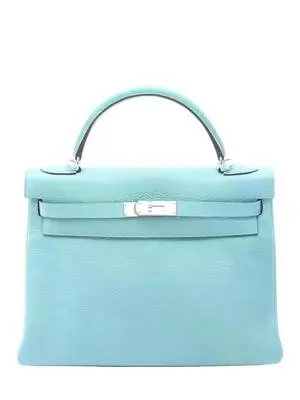 Hermès 2015 Kelly 32 Tote Bag - Blue