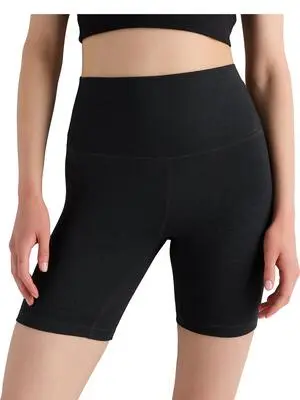 Quince Performance Biker Short - Heather Black