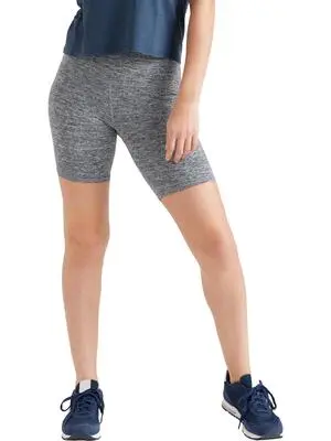 Quince Performance Biker Short - Heather Grey