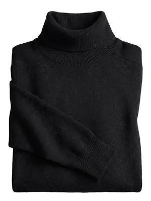 Quince Cashmere Turtleneck Sweater - Black