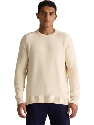 Quince Organic Cotton Crewneck Sweater - Alabaster