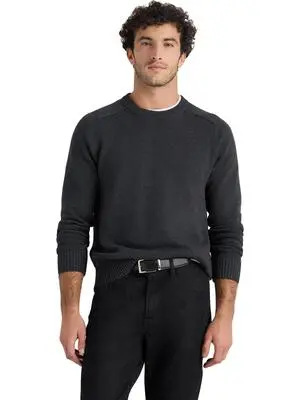 Quince Organic Cotton Crewneck Sweater - Charcoal