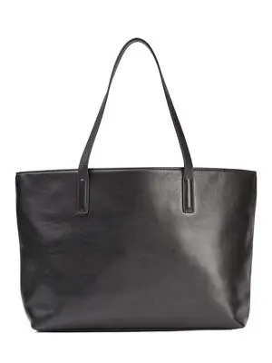 Quince Classic Italian Leather Tote Bag - Black