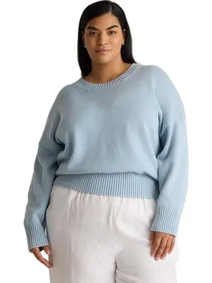 Quince Featherless Quilted Puffer Vest Sky Blue