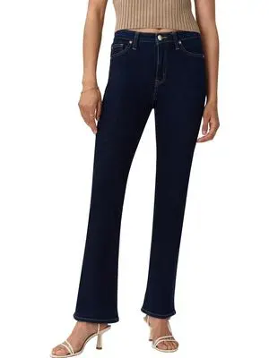 Quince QUINCE Bella Stretch Kick Flare Jeans Deep Rinse