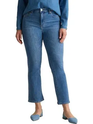 Quince QUINCE Bella Stretch Kick Flare Jeans Medium Wash