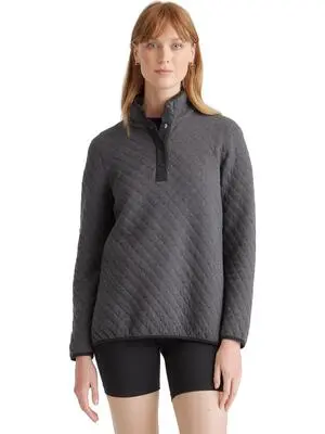 Quince Women's European Stretch Linen Cropped Lady Jacket Charcoal/grey