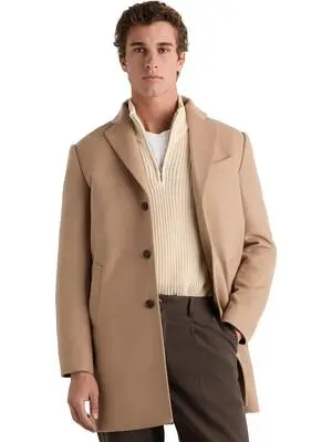 Quince Baby Cashmere Cable Quarter Zip Sweater Camel