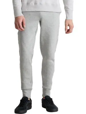 Quince Men's Organic Heavyweight Fleece Joggers Heather Grey
