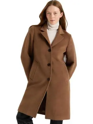 Quince Camel Hair Single-breasted Midi Coat - Mocha Brown