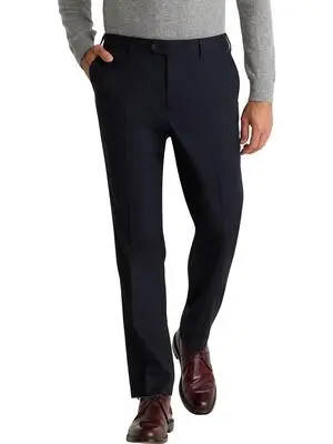 Quince Stretch Wool Slim Fit Dress Pants - Black