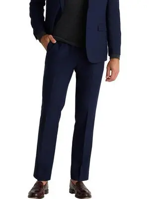 Quince Stretch Wool Slim Fit Dress Pants Navy