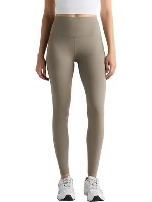 Quince Women's Power-up High-rise Training Pocket Legging Desert Tan