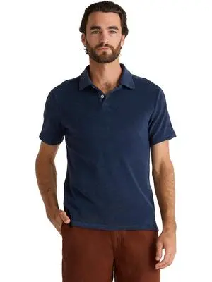 Quince Terry Towel Polo - Deep Navy