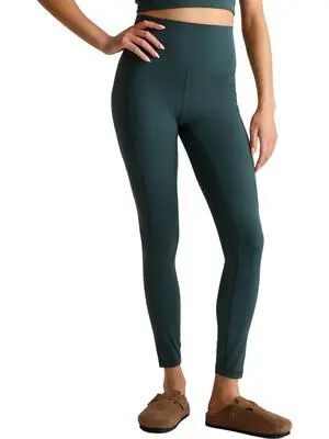 Quince Women's Ultra-form High-rise Pocket Legging Forest Green
