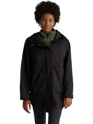 Quince Oversized Rain Jacket - True Black