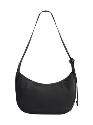 Quince Revive Nylon Crescent Shoulder Bag - Black